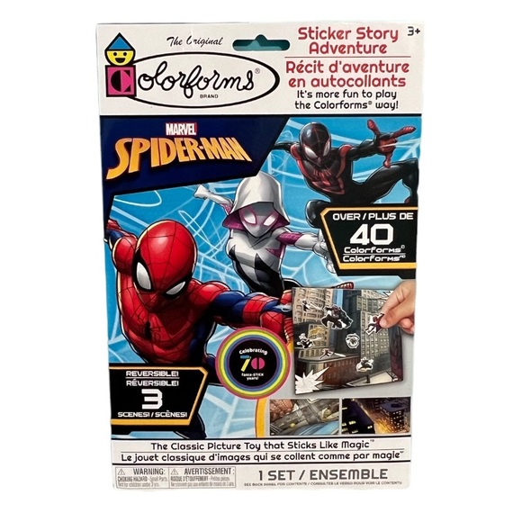 Colorforms | Toys | 525 Sale Colorforms Marvel Spiderman Sticker Story ...